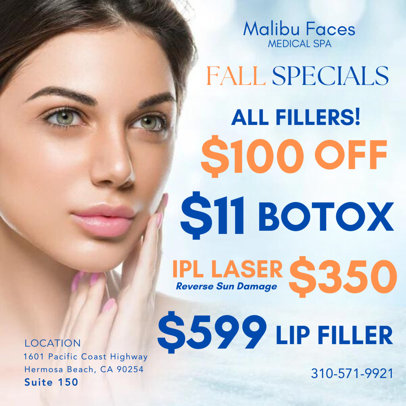 Specials - Malibu Faces Medical Spa | So Cal | Hermosa Beach